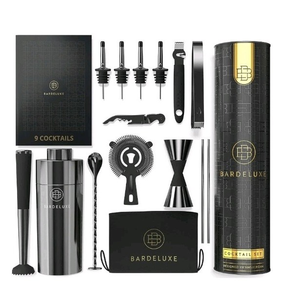 Dining | Bardeluxe Cocktail Kit Bartender Kit Mixology 12piece Bar Tool ...